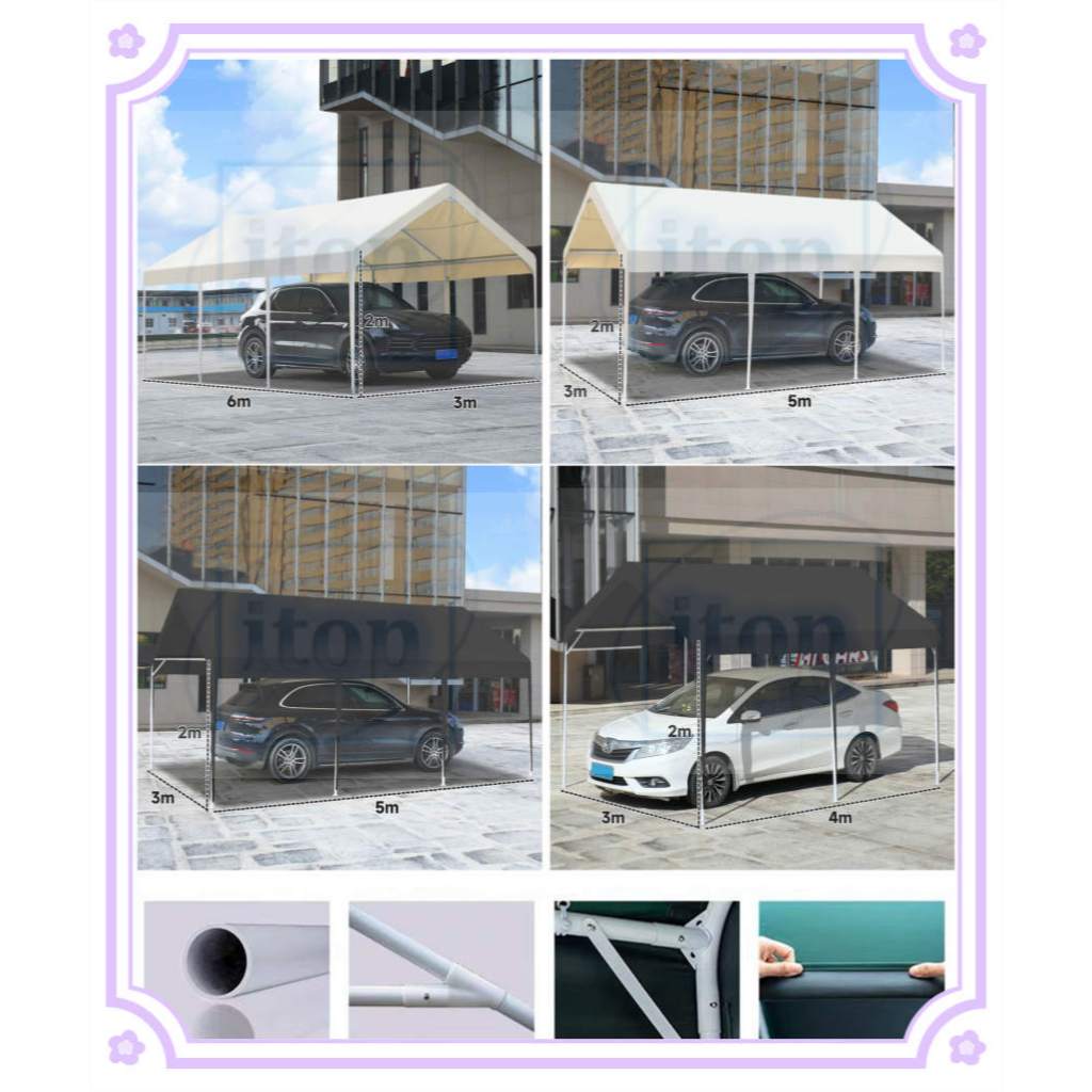 All SIze High Quality Heavy Duty Outdoor Tent Gazebo Canopy Khemah ...