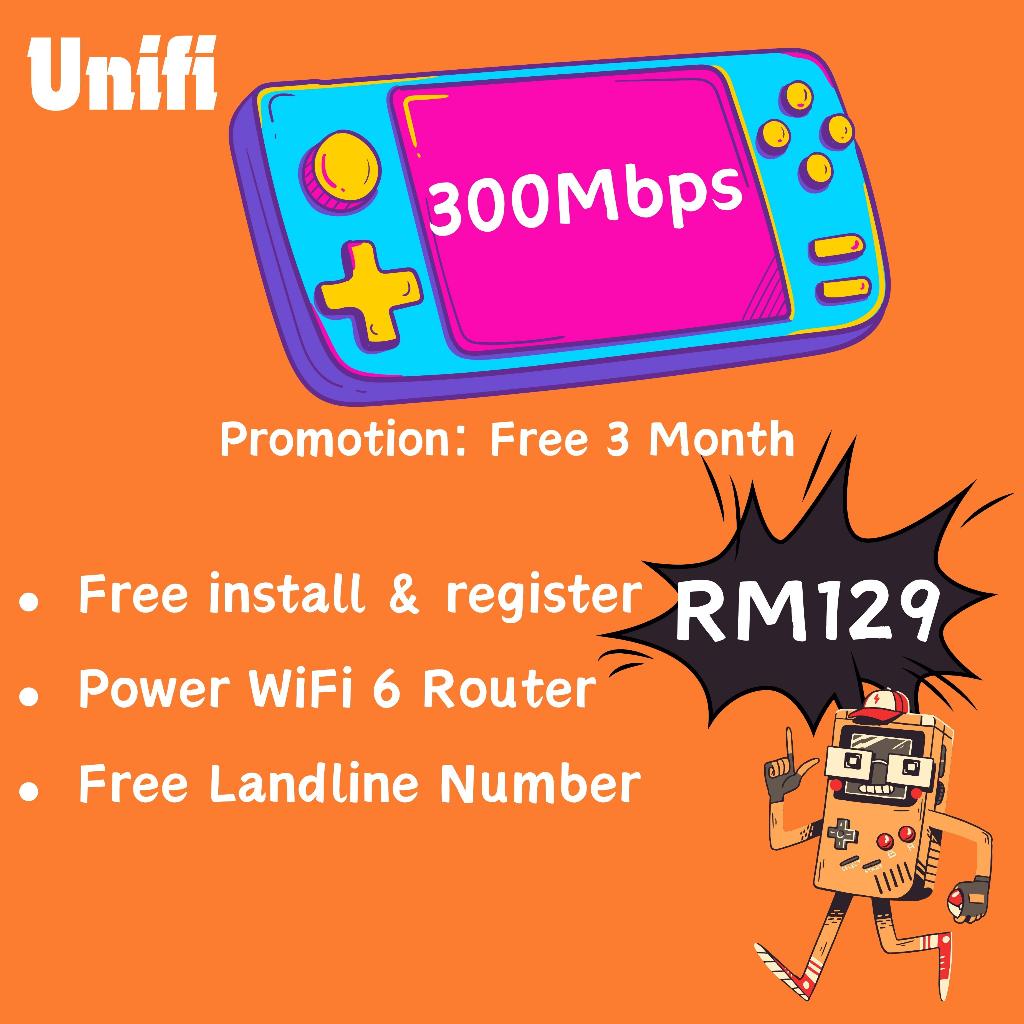 🔥300Mbps🔥 Modem Unifi Home Fibre 300Mbps | Fiber Best Data Banyak ...