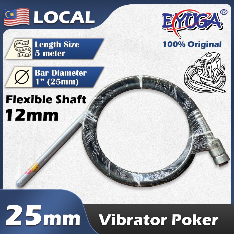 EYUGA Concrete Vibration Poker ( 25mm / 38mm / 45mm / 50mm / 60mm ) x 5 ...