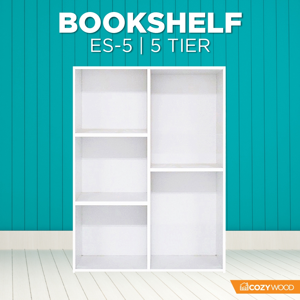 [COZY] 5 Tier Bookshelf (S)/DIY Utility Shelf/Multipurpose Shelf/Rak ...