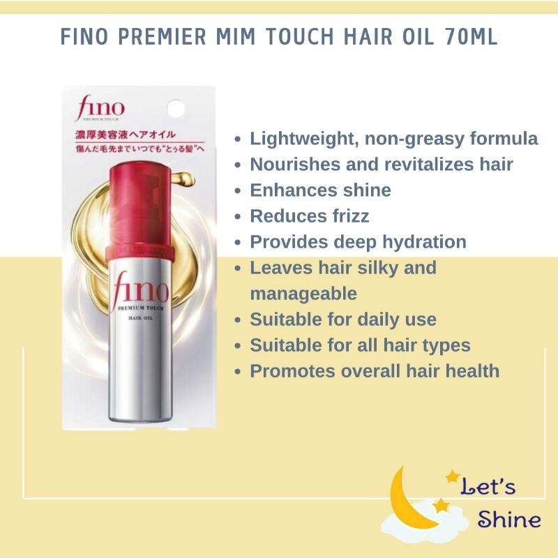 Fino Premier Mim Touch Hair Oil 70ml | Shopee Malaysia