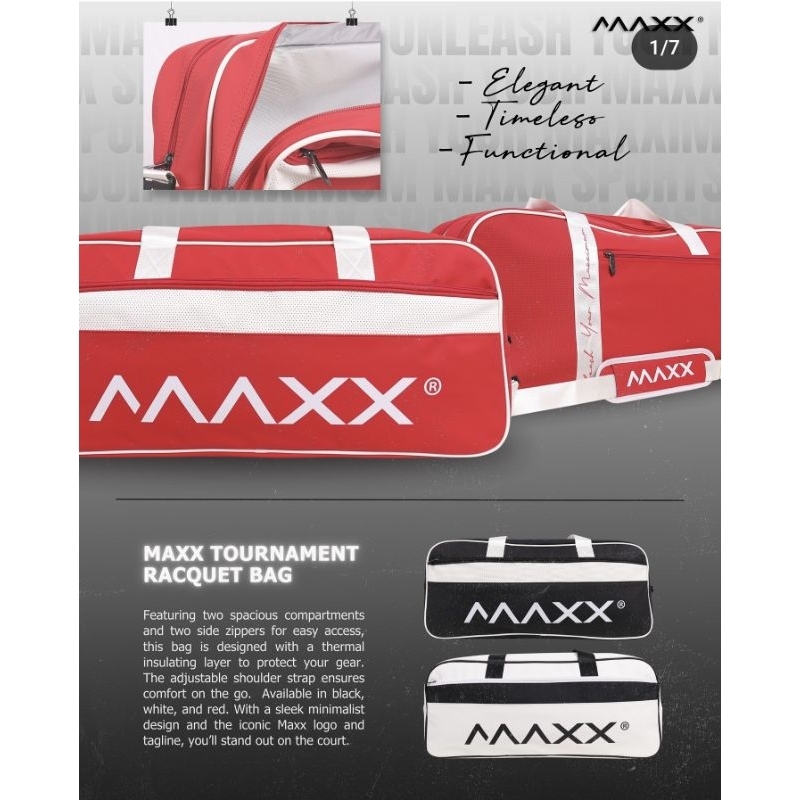 Maxx Tournament Bag(Red) | Shopee Malaysia