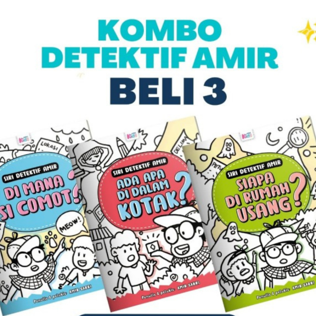 SIRI DETEKTIF AMIR: Kombo Detektif Amir | Shopee Malaysia