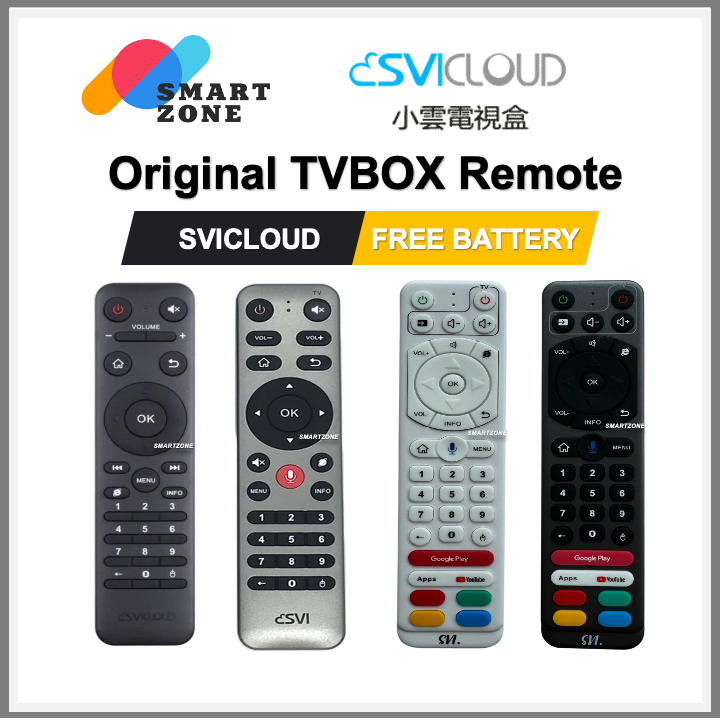 Svicloud Remote Control Original for model SVICLOUD 10P 10S 9P 9S 8P 8S 3PRO svi tvbox remote ...