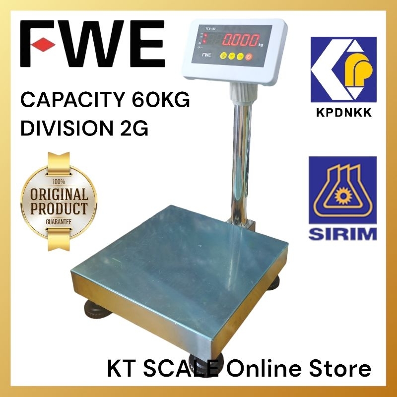60KG TIMBANG FWE DIGITAL PLATFORM SCALE | Shopee Malaysia