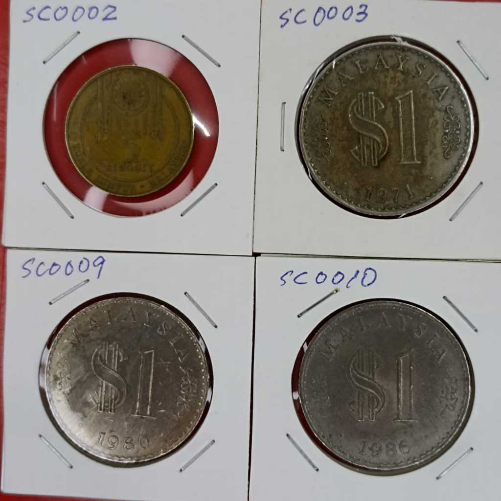 Malaysia Duit Syiling 1 & 5 Ringgit (RM1 & RM5） SC0002 SC0003 SC0009 ...