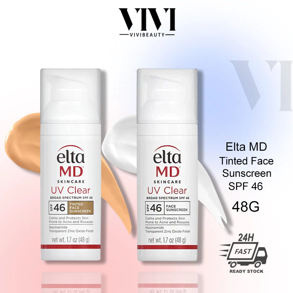 PAYDAY🔥Elta MD UV Clear Facial Tinted Sunscreen SPF 46, Oil Free Sunscreen with Zinc Oxide ...