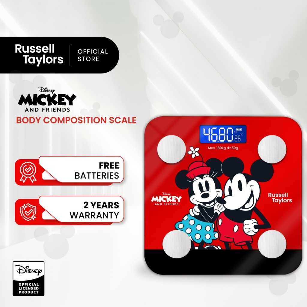 Russell Taylors x Disney Mickey And Friends Bluetooth Body Fat Smart ...