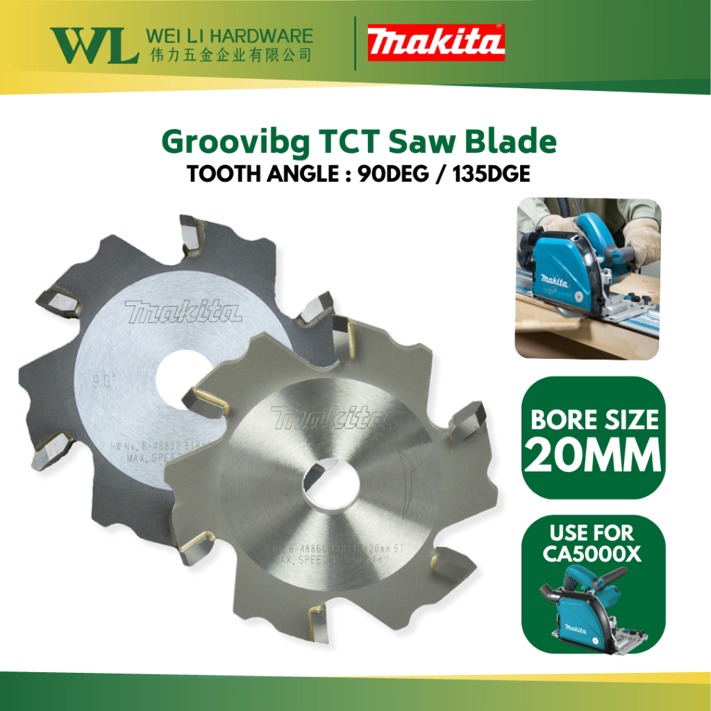 MAKITA Grooving 118mm TCT Saw Blade 135DEG 90DEG For CA5000X/B-48860/B ...