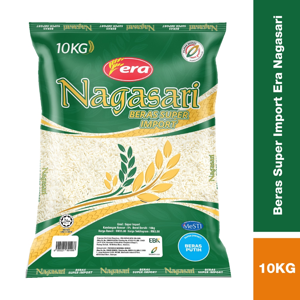 Era Beras Nagasari Super Import White Rice 10kg | Shopee Malaysia