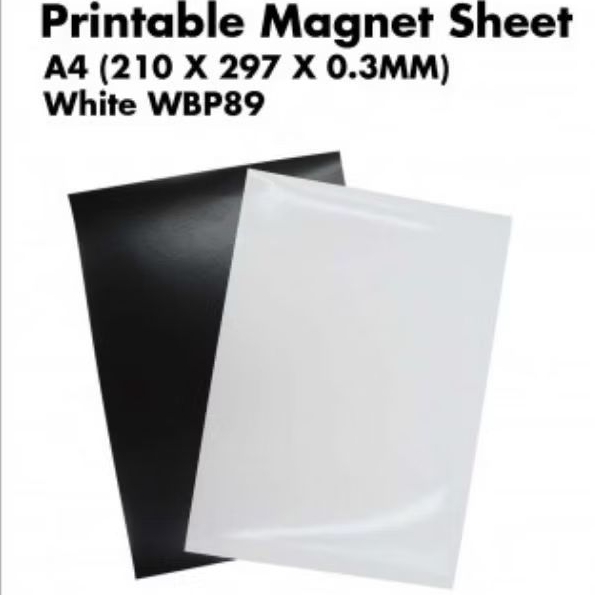 A4 Magnetic ink Jet Sheet Cuttable DIY Refrigerator Magnet 0.5mm & 1 ...