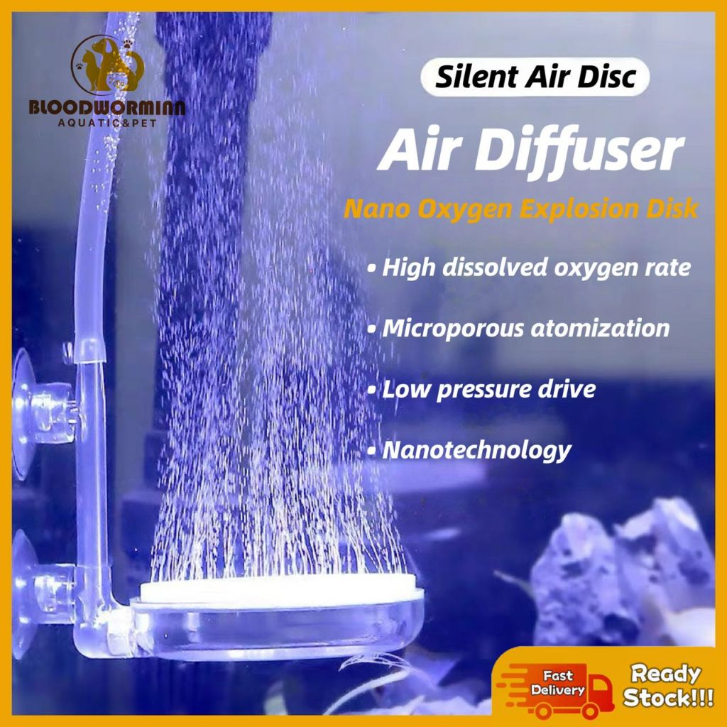 Aquarium Nano Air Diffuser Acrylic Oxygen/ Penyebar Udara Nano Akuarium ...