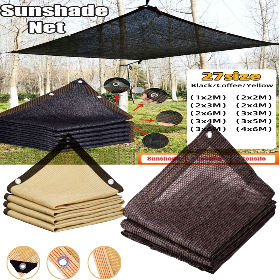 🌞COD🌞Shade Sail Garden Sun Shade Net Car Cover Sun Shade Net Outdoor ...