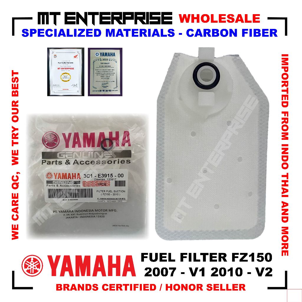 FREE YAMALUBE OIL + THREEBOND 1104- Yamaha Ori Fuel Filter FZ150 V1 V2 ...