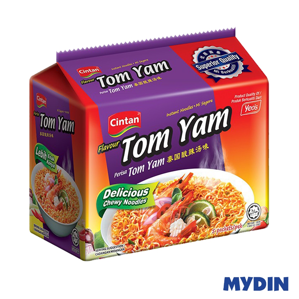 Cintan Instant Noodles Tom Yam Flavour (5's x 73g) | Shopee Malaysia