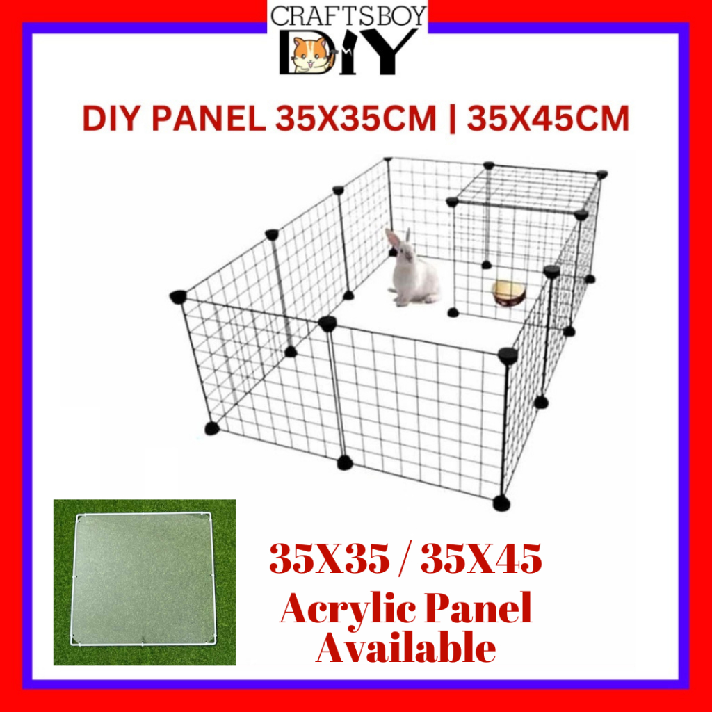 DIY cat cage fence dog rabbit guinea pig Sangkar Kucing CC Cage panel ...