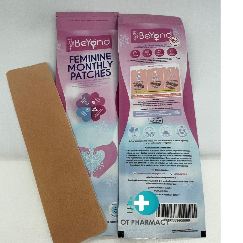 Beyond Feminine Monthly patches menstrual cramps (5 patches/pack ...