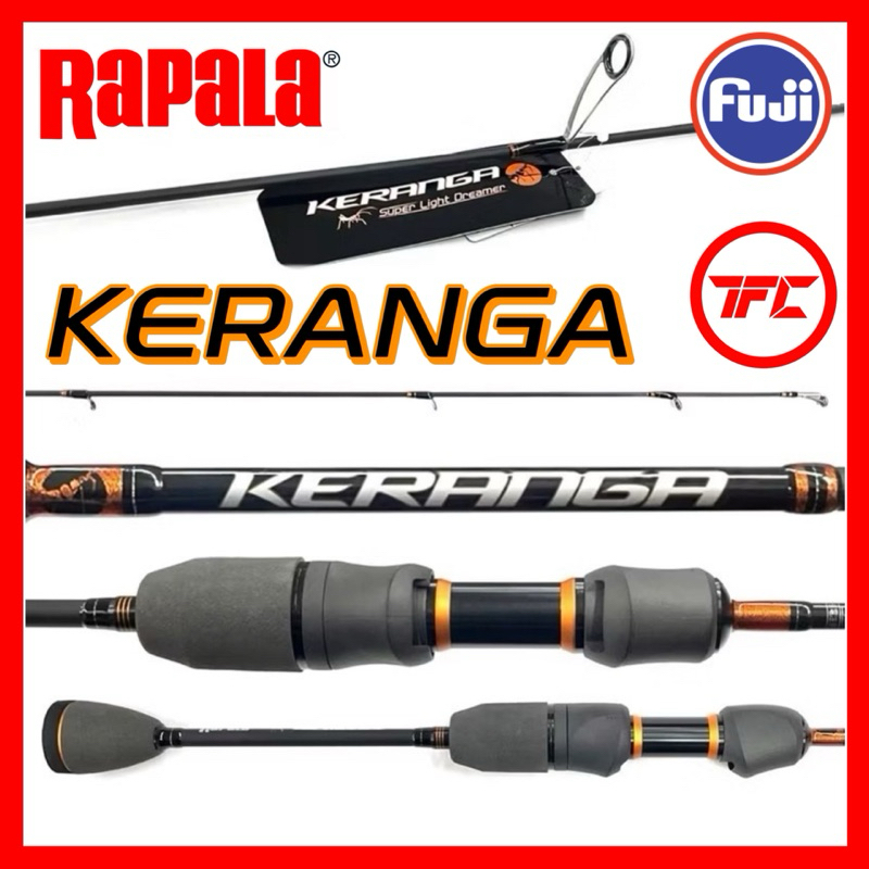 RAPALA Keranga KRS662SUL Super Light Dreamer Ultralight Spinning Rod UL ...