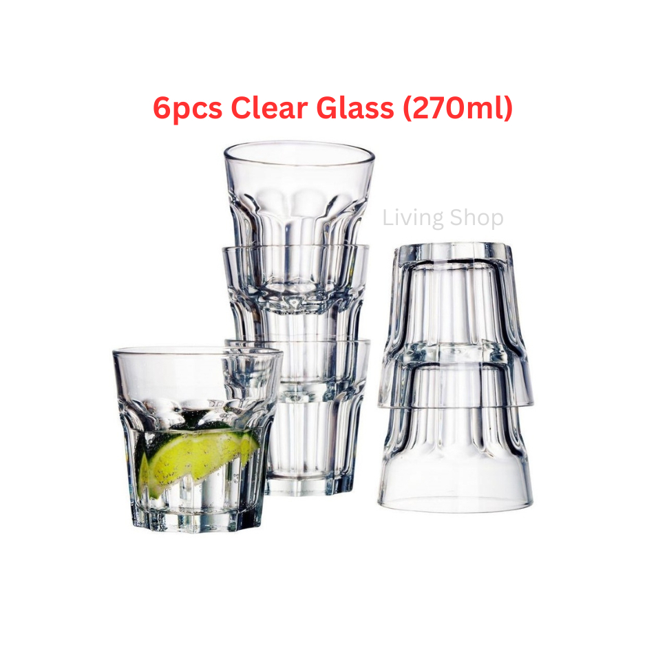 IKEA Pokal Stackable Clear Drinking Glass Hot Drink Glass Everyday Mug ...