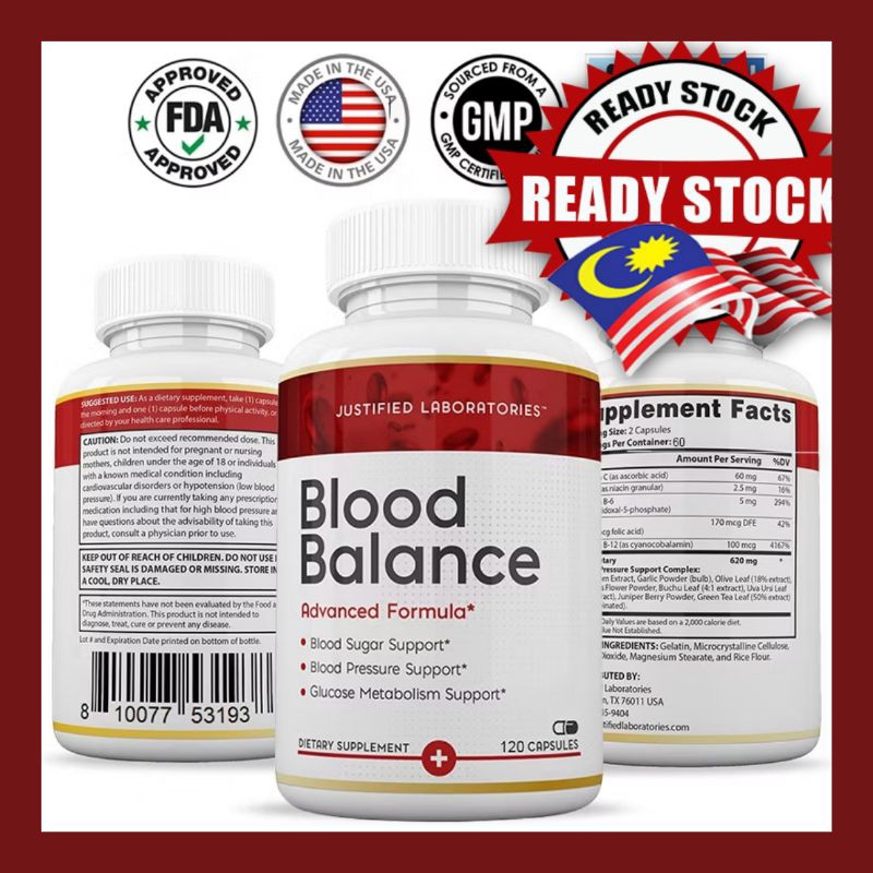 Blood balance Support Supplements 30 caps- Healthy Heart, Blood Sugar ...