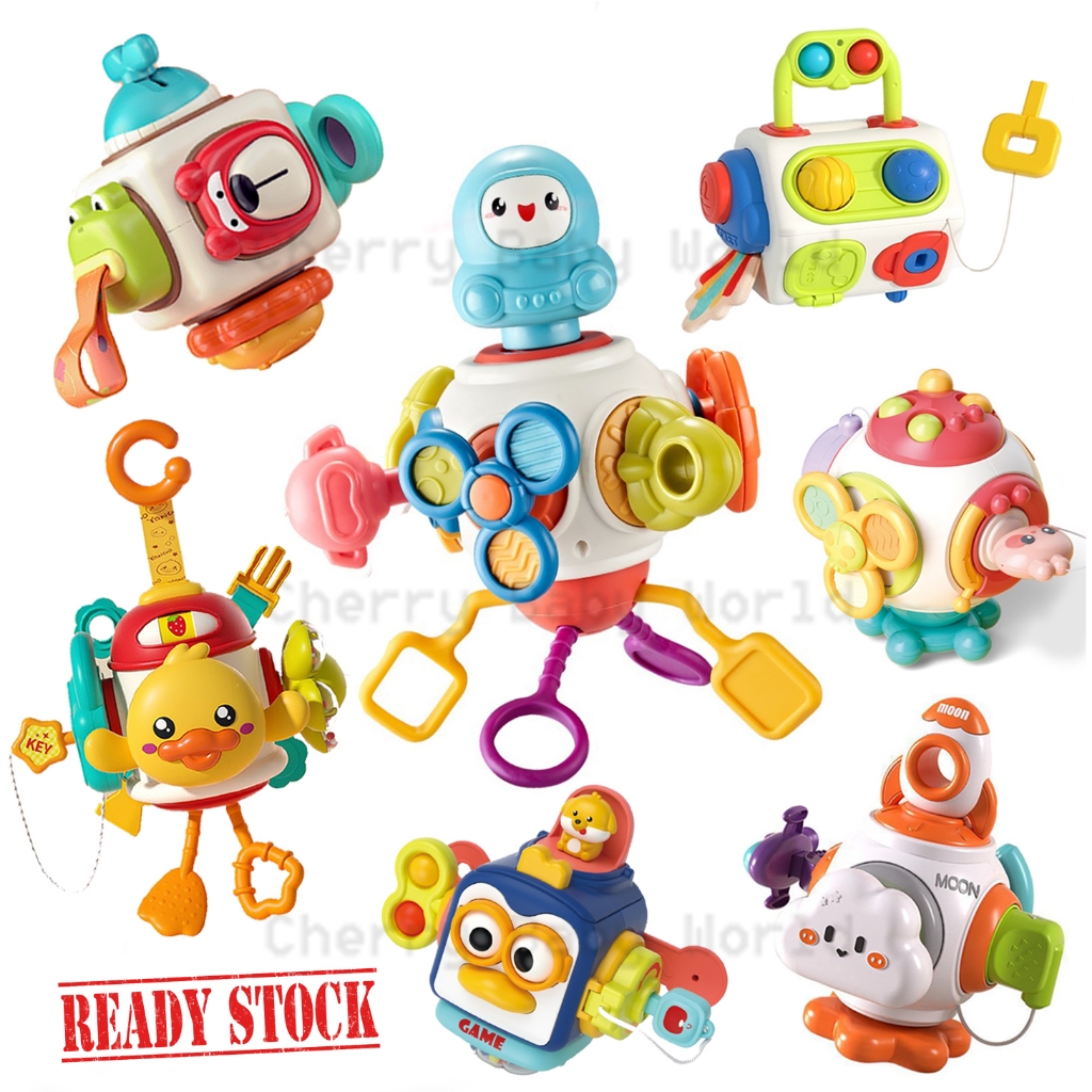 Montessori Busy Cube (Busy Block) Unlock Toy Essential Educational ...