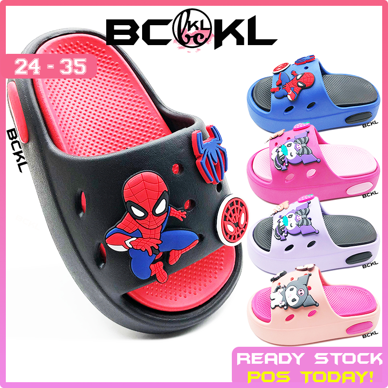 BCKL 】Kid's Cartoon Sandals | Boys Girls Shoes New Slippers Twins ...