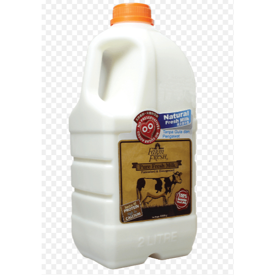 Farm Fresh Pure Fresh Milk, Full Cream Naturel Milk 2 Liters | Shopee ...