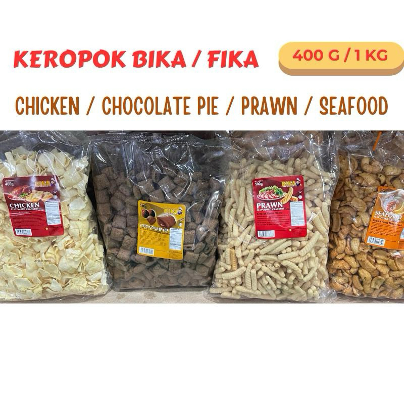 Bika chocolate Pie Seafood,Prawn,Cuttlefish,Bika Keropok,Crackers Udang,Sotong Snack | Shopee ...