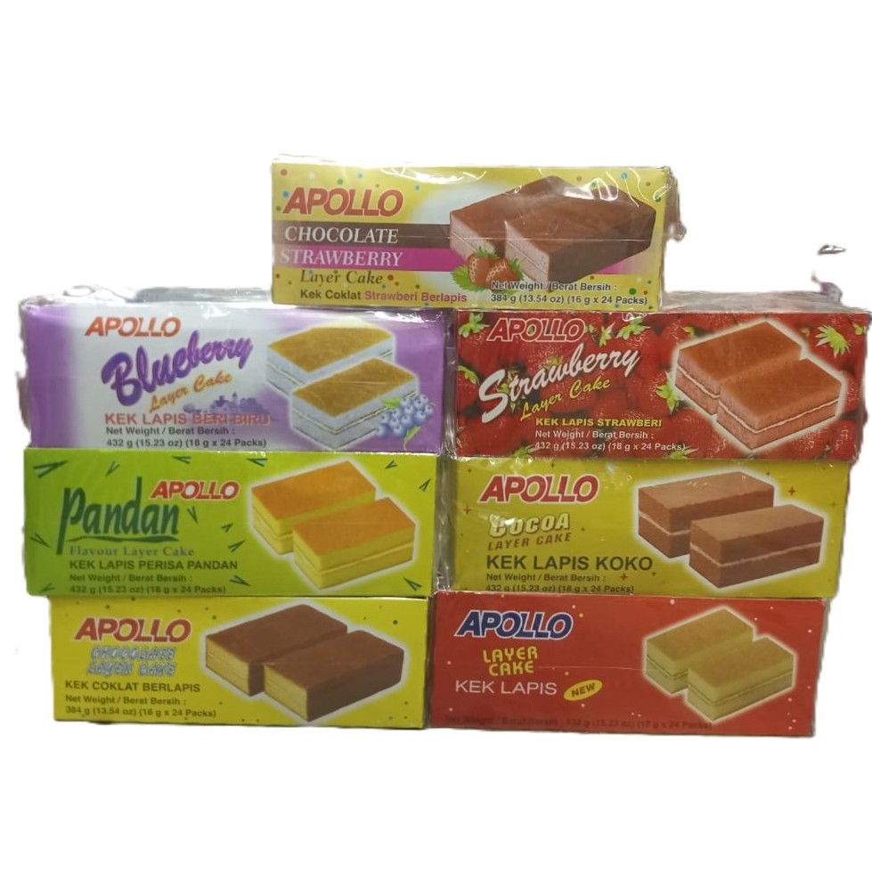 APOLLO Kek Berlapis/ LAYER CAKE 16-18GX24'S/KTK | Shopee Malaysia