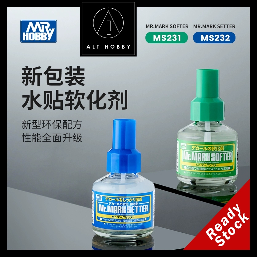Mr Hobby Mr. Mark Setter Mark Softer 40ml / MS231 MS232 Water Decal ...