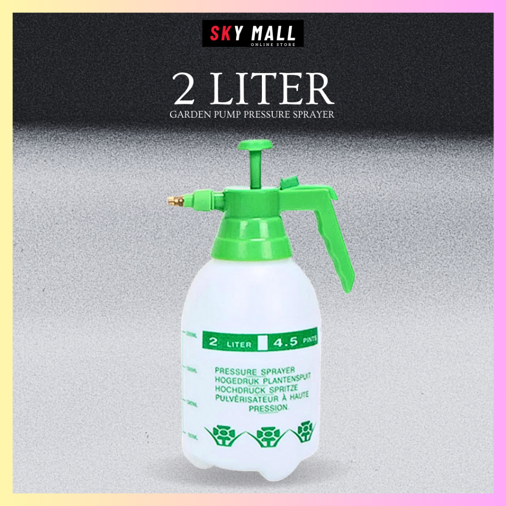 2L Garden Pump Multi Purpose Pressure Sprayer | Adjustable Sprayer ...