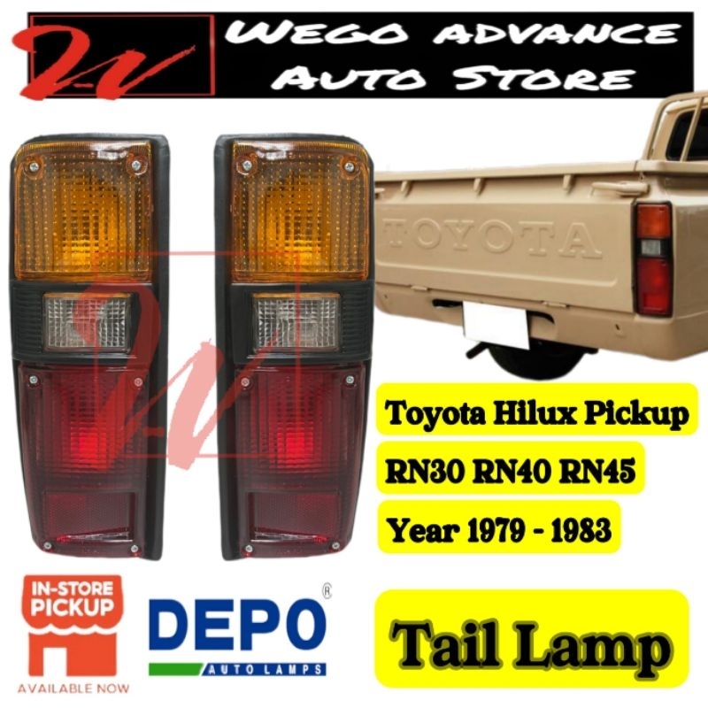 Toyota Hilux Pickup RN30 RN40 RN45 Rear Tail Lamp 1979 - 1983 New ...