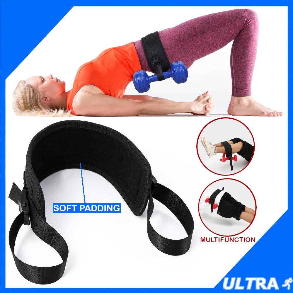 Hip Thrust Belt Trainer For Dumbbell Kettlebell Weight Plate Gym ...