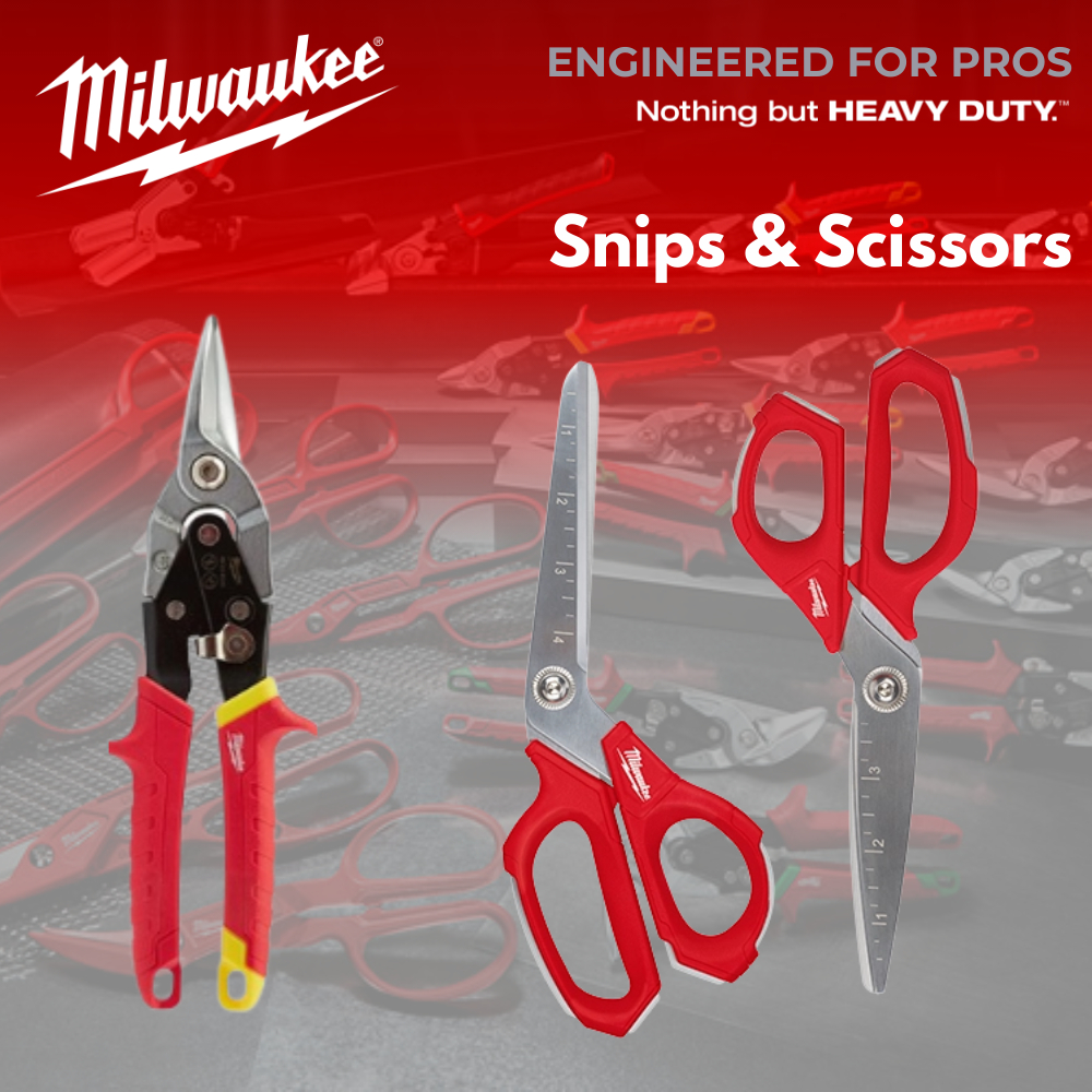 Milwaukee Snips, Straight Scissor & Offset Scissor [100% Original ...