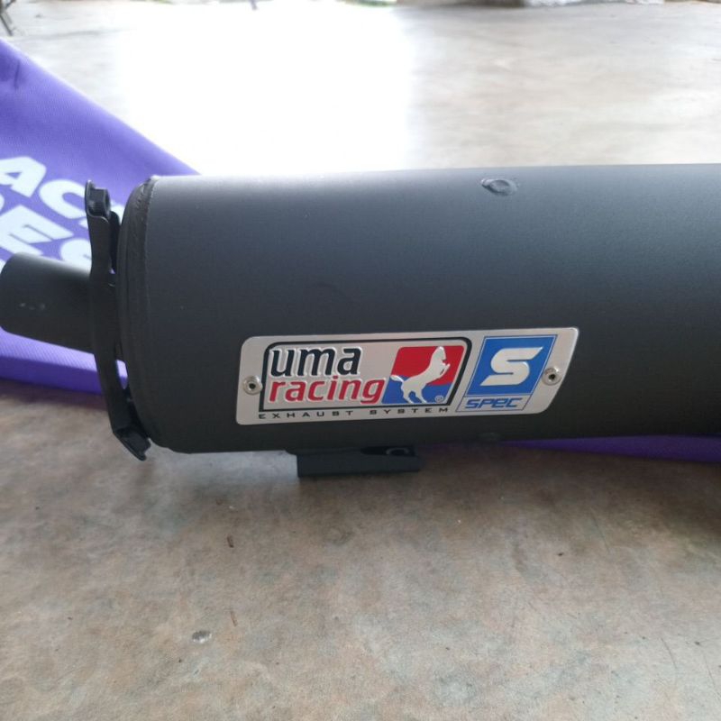 Y15ZR Exhaust Pipe Racing Uma STD Black Pressure Exhaust ORIGINAL ...