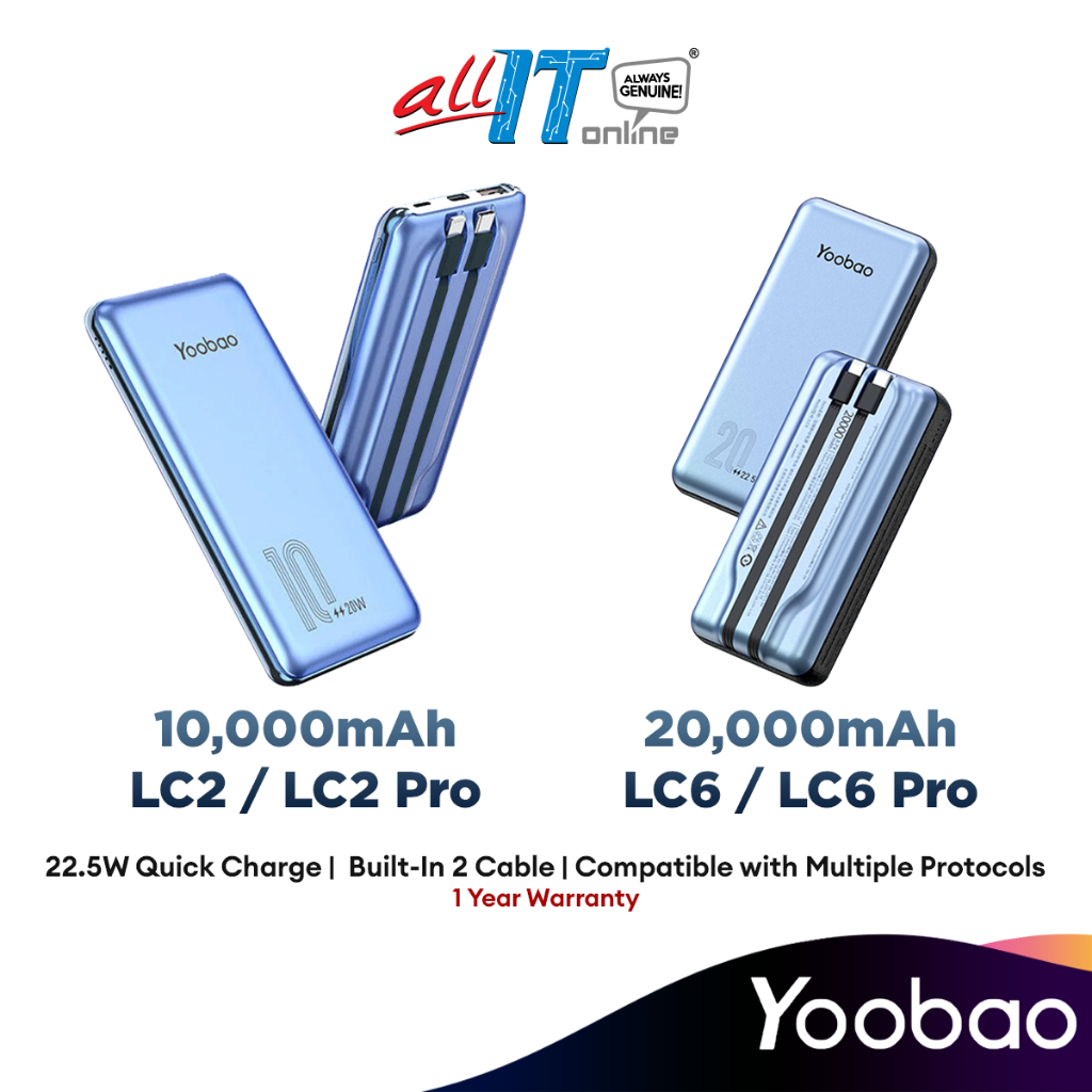 Yoobao LC2 / LC2 Pro / LC2 Max 10000mAh | Yoobao LC6 / LC6 65W / LC6 ...