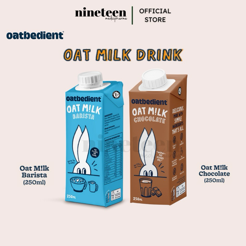 OATBEDIENT Oat Milk Original / Chocolate Oatmilk Barista (250ml ...