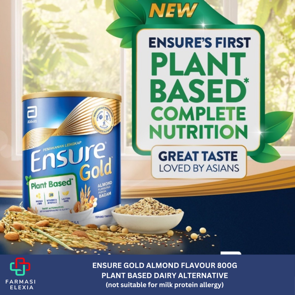 ENSURE GOLD ALMOND FLAVOUR 800G PLANT BASED DAIRY ALTERNATIVE ...