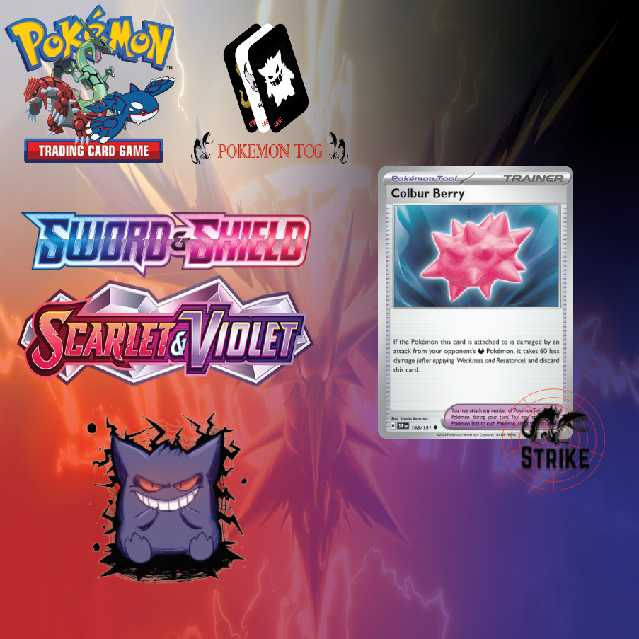 Pokemon Trainer Card - Colbur Berry 168/191 Surging Sparks SV08 ...