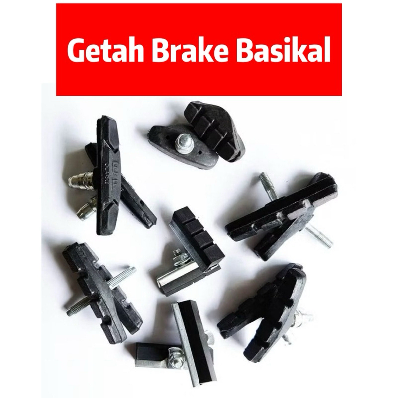 🔥Ready Stock🔥Bicycle Caliper V Brake Shoe Basikal Getah Brake | Shopee ...