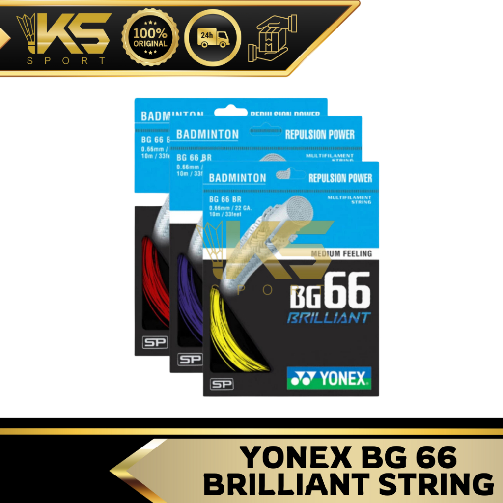 Yonex Badminton String BG66 Brilliant (100% Original) | Shopee Malaysia