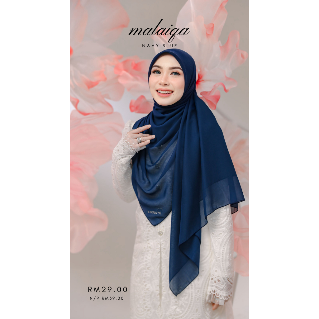 KERNAYU Koleksi Malaiqa NAVY BLUE | Shopee Malaysia