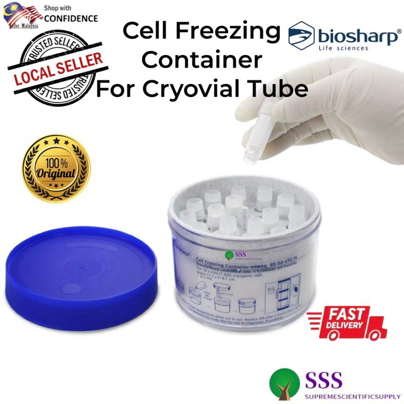 🔥[Ready stock]🔥Cell Freezing Container for Cryovial Tube cryogenic vial ...