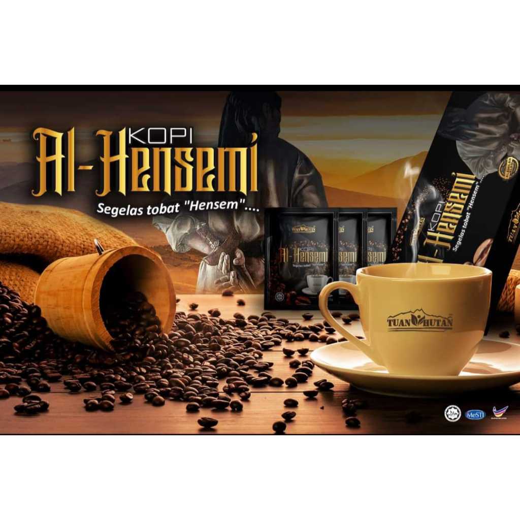 Minuman Kopi Al Hensemi Tuan Hutan Strongman Asli Ubi Jaga | Shopee Malaysia