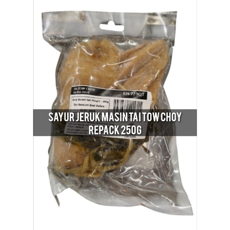 HALAL Sayur Asin / Jeruk Masin Tai Tow Choy Repack 250g | Shopee Malaysia