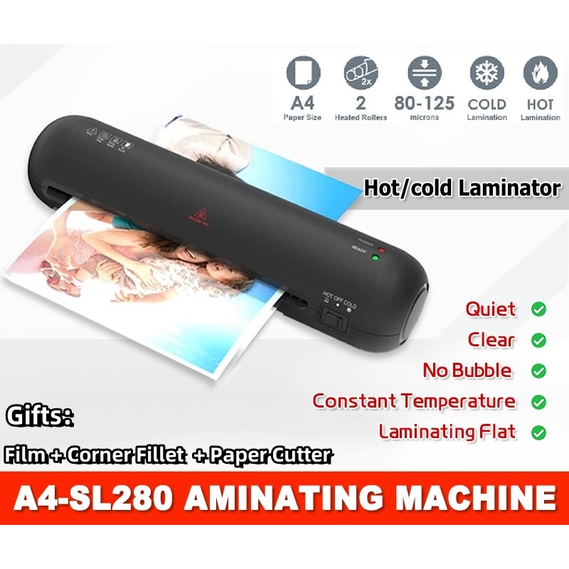 SL280 Laminator Machine A4 +【Free Gifts】A4 Laminate / A4 Laminating ...