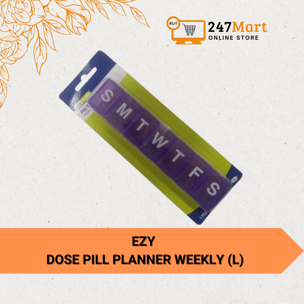 EZY DOSE PILL PLANNER WEEKLY (L) | Shopee Malaysia