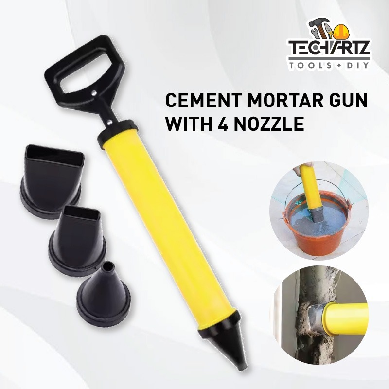 Cement Mortar Gun Grouting Cement Caulking Gun With 4 Nozzle Grouting ...
