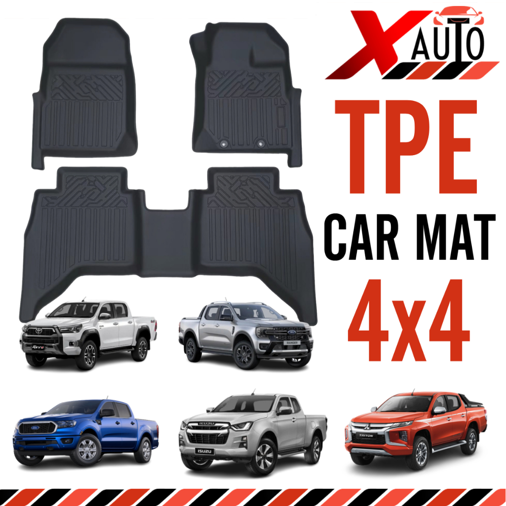 TPE Carpet Dmax 2022 Triton Ford Ranger T6 T7 T8 T9 Hilux Revo Rogue ...