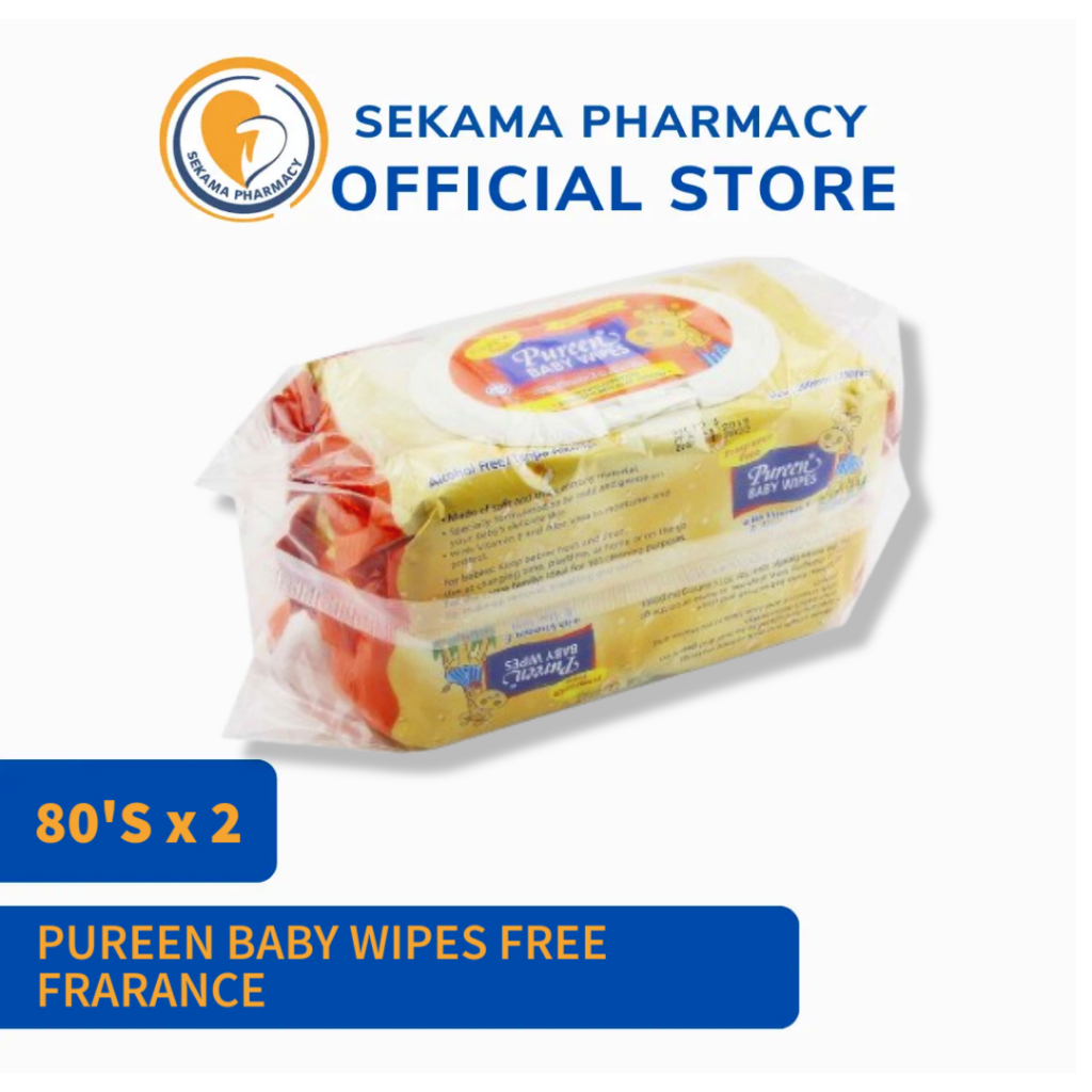 PUREEN BABY WIPES FRAGRANCE FREE (80'S x2PCK) | Shopee Malaysia